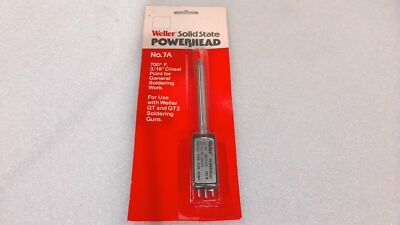 WELLER NO. 7A SOLID STATE POWERHEAD, GT SOLDER GUN CHISEL TIP 0.187" | eBay