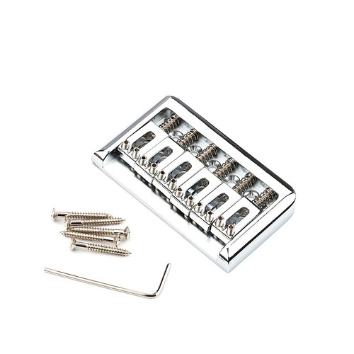 String Through Body 6 String Fixed Hardtail Bridge for ST Strat Tele TL ...
