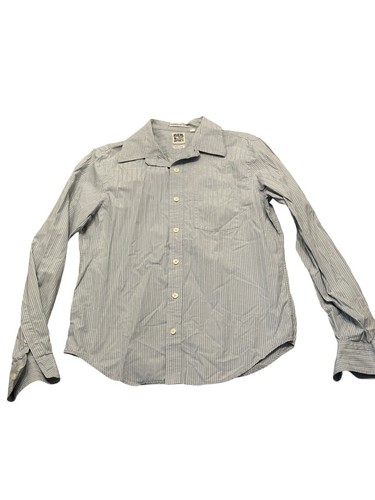 Vtg Ruehl No 925 Mens Large Blue Striped Long Sleeve Button Up Dress ...