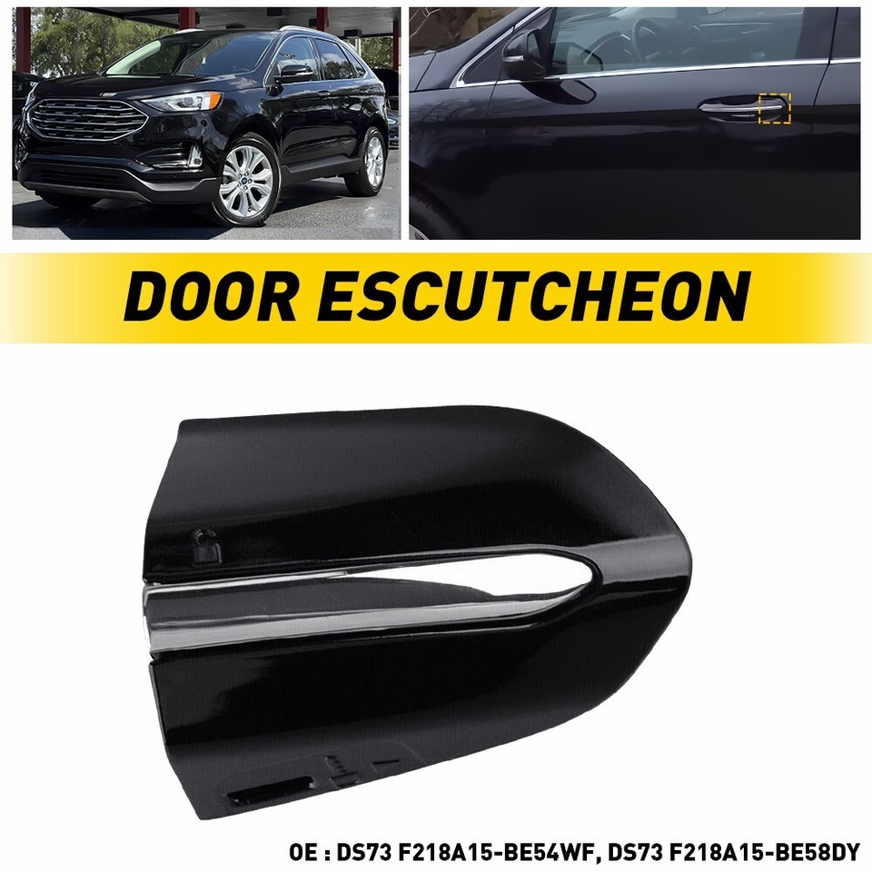 DOOR HANDLE KEY LOCK COVER BEZEL FITS FORD EDGE 2015 2016 2017 2018 ...