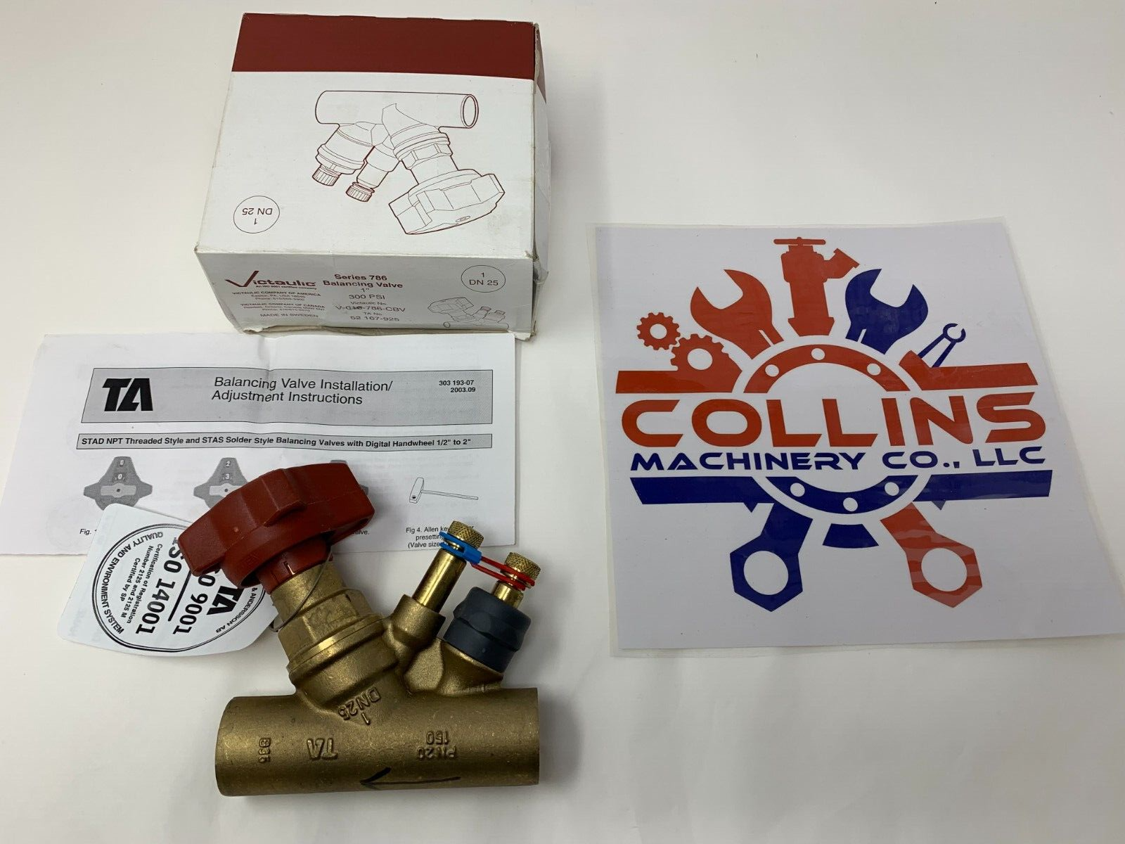 Victaulic V-014-786-CBV Balancing Valve 1" Series 786 300PSI | eBay