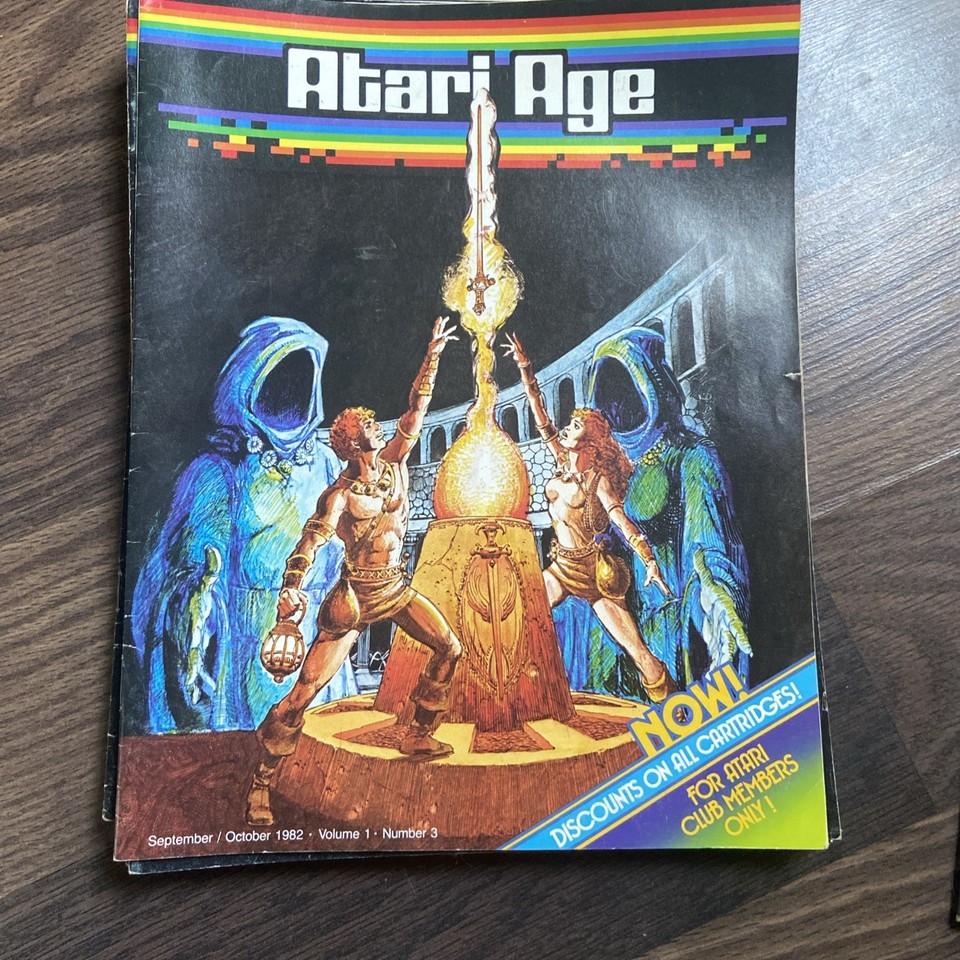 RARE 1982/1983/1984 Lot of 10 Vintage ATARI AGE Vintage Video Gaming ...