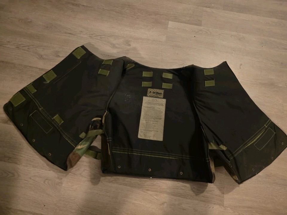 Interceptor Base Vest X-Large With Soft Panels BDU Camo Woodland ...