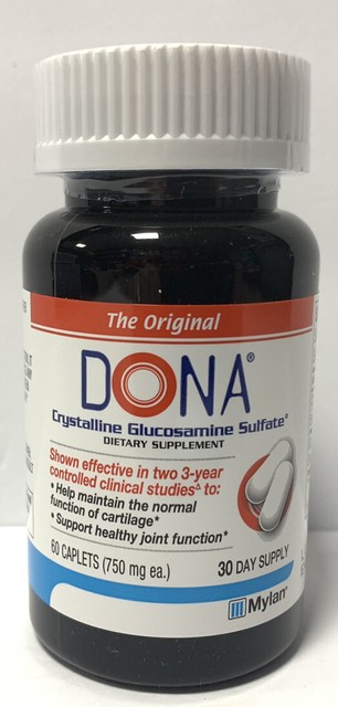 DONA 91108-060-10 Crystalline Glucosamine Sulfate Supplement 750mg - 60 ...