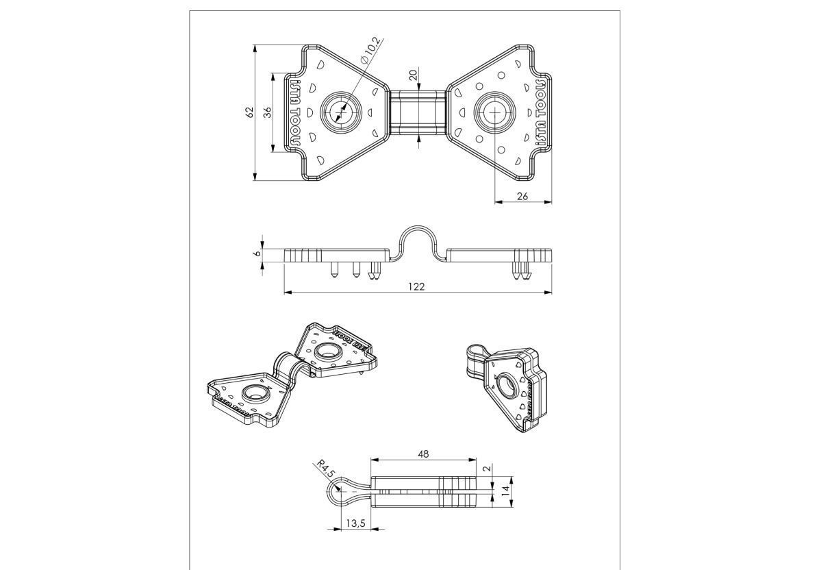 25 STÜCK KUNSTSTOFF CLIPS SCHWARZ CLIP ÖSEN 25ER SET FÜR PLANEN FOLIEN ...
