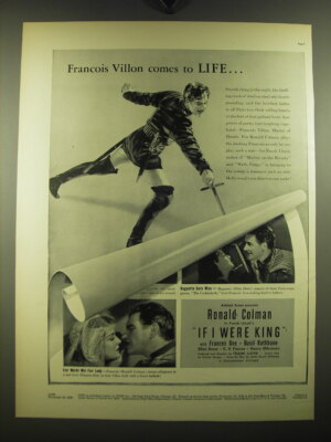 1938 If I Were King Movie Advertisement - Frances Dee and Basil ...