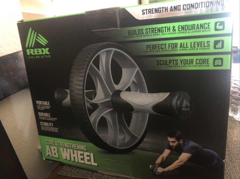 RBX Active Core Strengthening AB Wheel, Sculpts Core, Exercise, Fitness ...