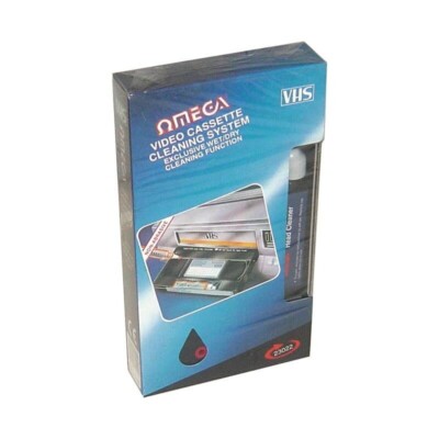 Omega 23022 VHS VCR Video Head Cleaner Cassette Recorder System Tape ...