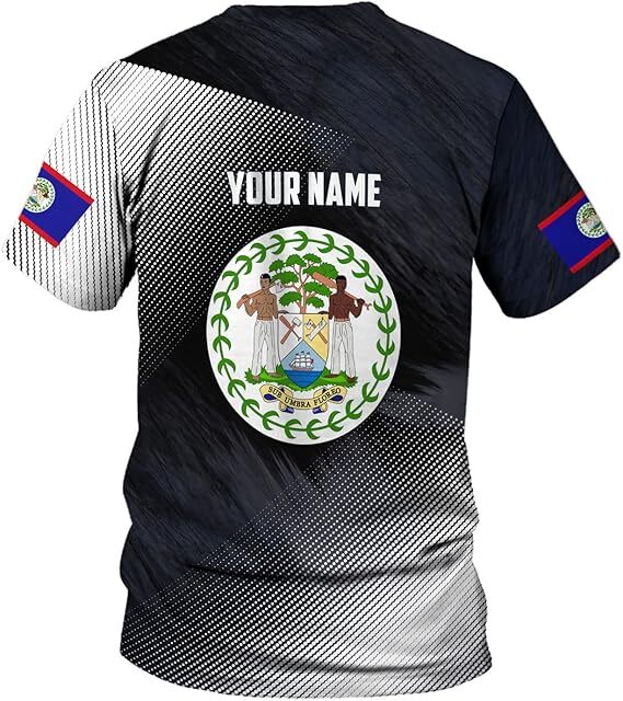 Custom Belize Flag Belize Map Shirt for Men and Women Belize Pride T ...