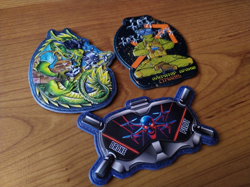 FPV operator pilot drones PVC TACTICAL PATCH drone Ukraine 3 pcs b | eBay