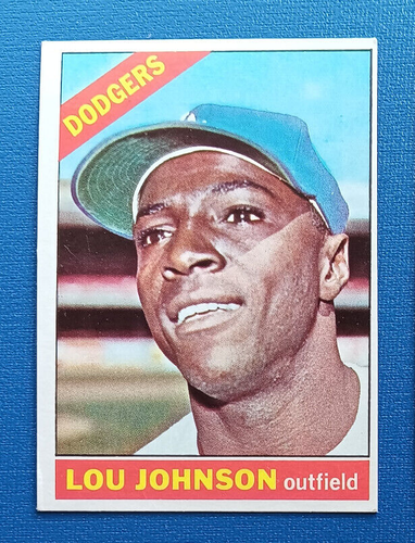 1966 Topps Baseball #13 Lou Johnson - Los Angeles Dodgers (A) - EX | eBay