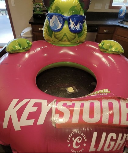 4 Foot Inflatable Keystone Pool Float Pink Green | eBay