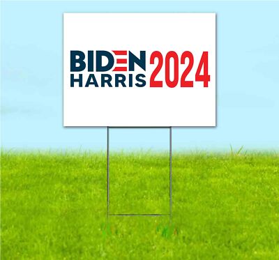 BIDEN HARRIS 2024 18x24 Yard Sign Bandit Lawn Advertising ELECTION ...