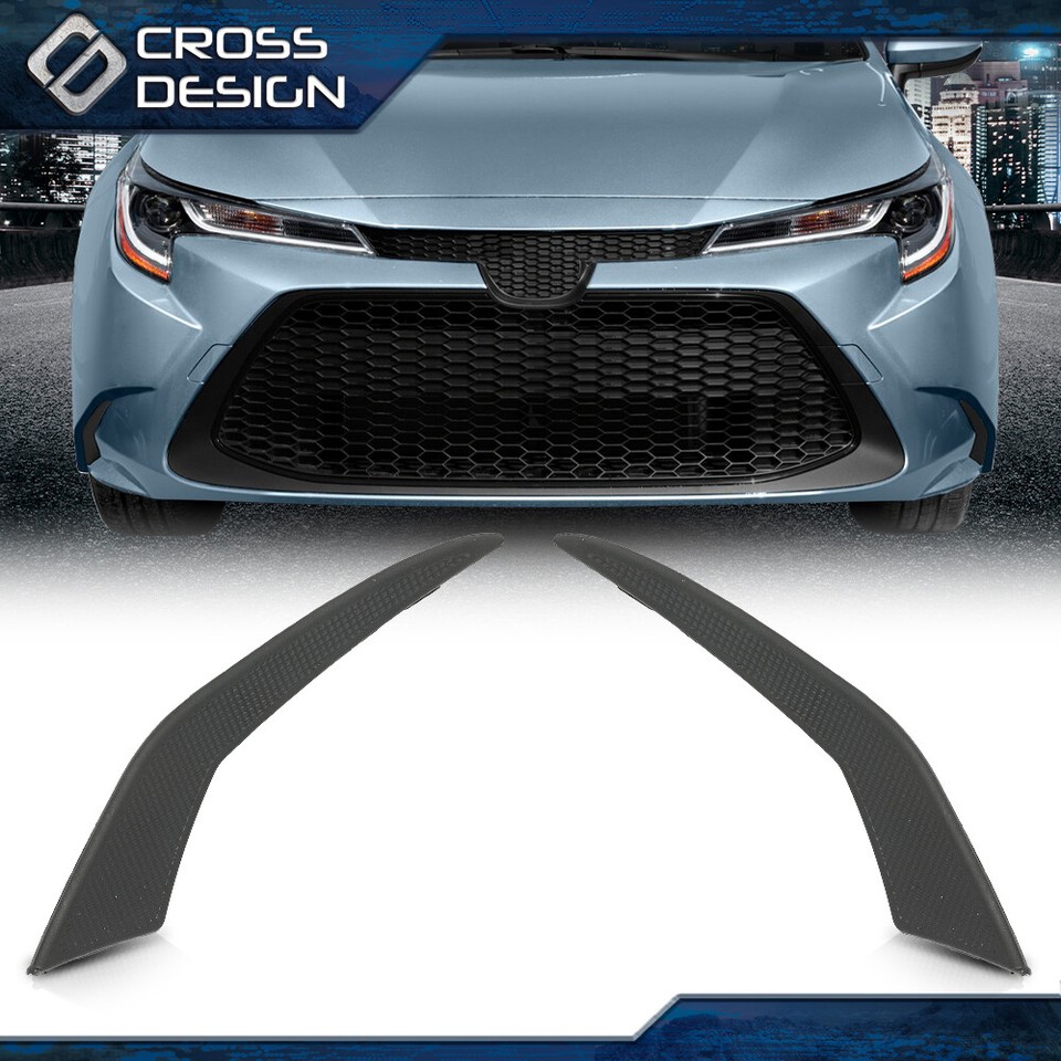 Fit For 2020-2022 Toyota Corolla LE XLE Sedan Fog Light Cover Bezels ...