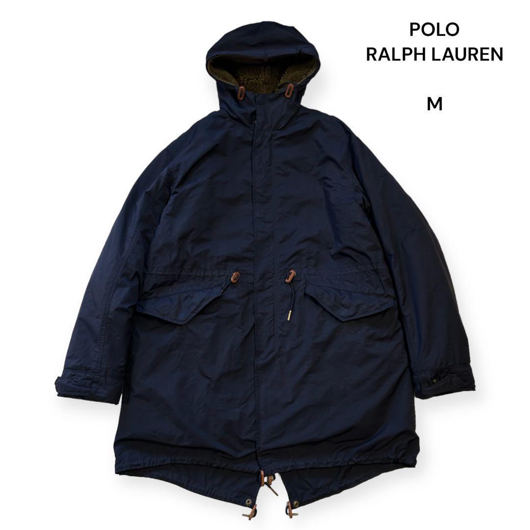 Polo Ralph Lauren Mods Coat Fishtail Parka M Navy Boa… - Gem