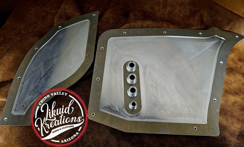 1967 to 1972 Chevy C10 Shaved Firewall Delete Billet Aluminum with W/AC ...