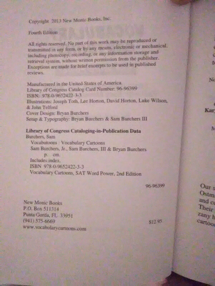 Vocabulary Cartoons SAT Word Power Learn Hundreds of SAT Words Fast Eas ...