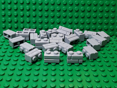 **25 CT LOT** Lego NEW light bluish gray 1 x 2 W/ masonry profile ...