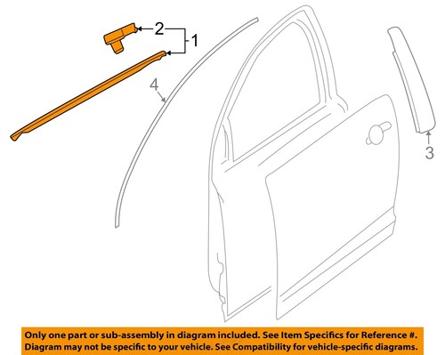 GM OEM 07-17 Caprice,G8,SS,XLR Front Door Exterior Trim-Belt Molding ...