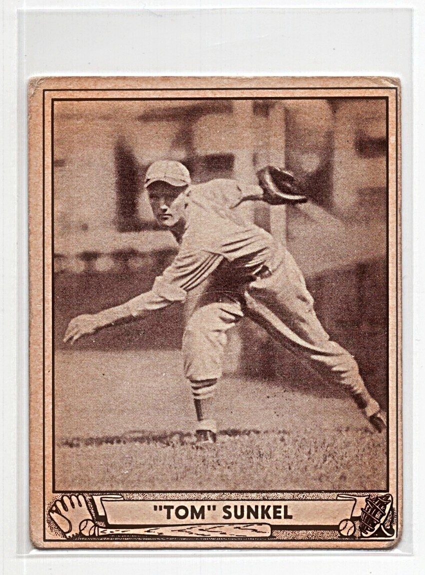 1940 PLAY BALL #110 TOM SUNKEL ST. LOUIS CARDINALS PITCHER CARD | eBay