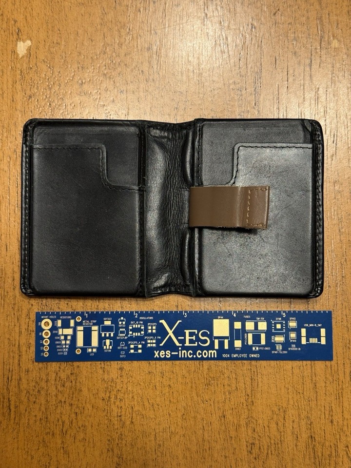 Bellroy Slim Sleeve Bifold Leather Wallet Black RFID Blocking | eBay