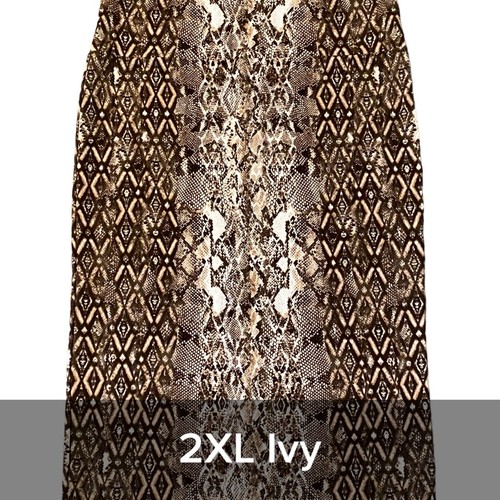 Lularoe Ivy Midi Skirt Brown Animal Print Lightweight Stretchable Size ...