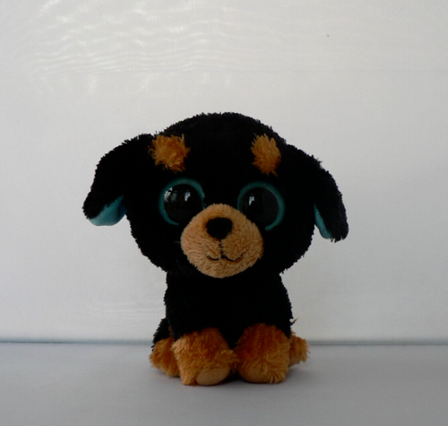 Ty Beanie Boos 6'' 2010 Tuffy Rottweiler Black Brown Puppy Dog Solid ...