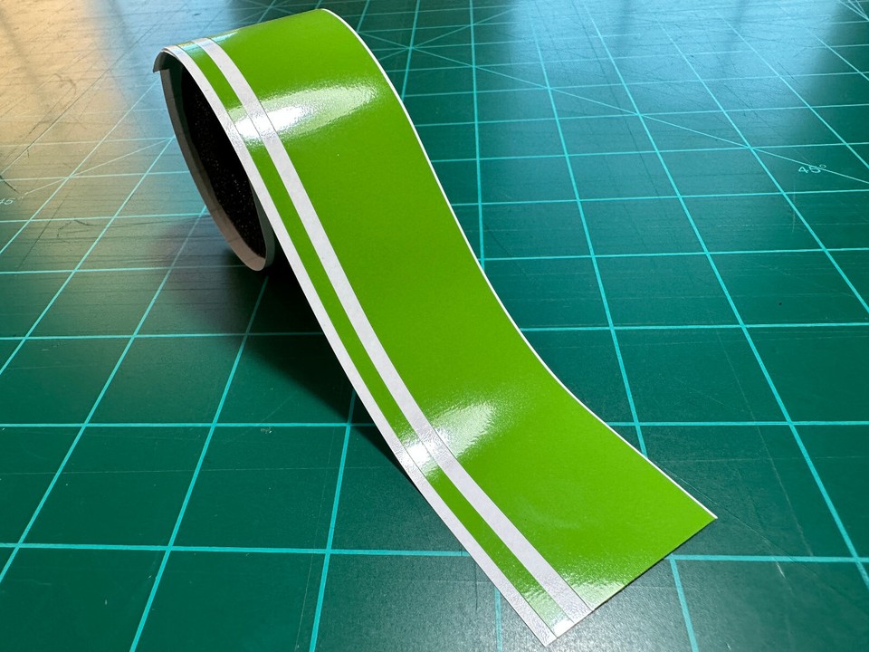 3"x72" V2 Glossy Vinyl Racing Stripes Decals Pinstripes | eBay