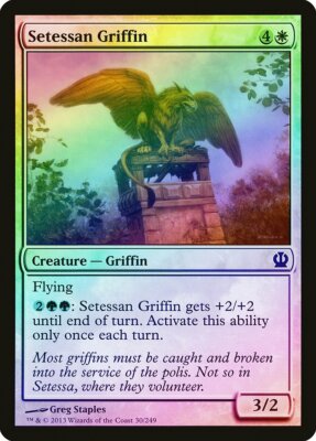 Setessan Griffin FOIL Theros NM White Common MAGIC THE GATHERING CARD ...
