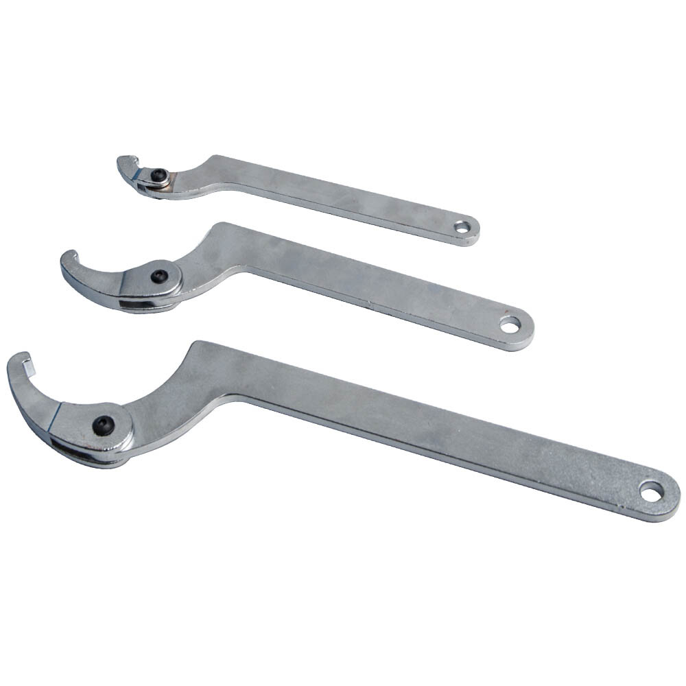 Hook Pin Wrench Spanner Tool Kit for Adjusting Collars Lock Nut Rings ...