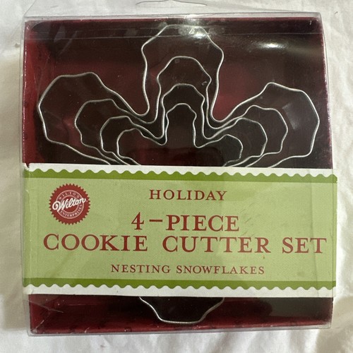 Wilton Nesting Metal Cookie Cutters 4/Pkg-Snowflake | eBay
