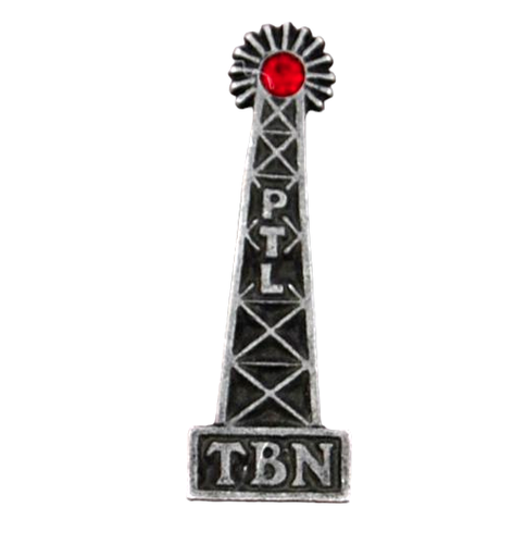 Vintage Trinity Broadcasting Network TBN PTL Christian Lapel Pin Radio ...
