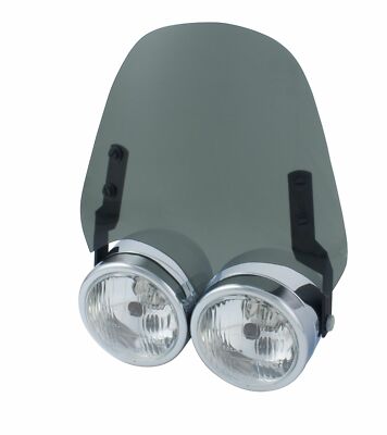 AIRBLADE LIGHT SMOKED WIND DEFLECTOR DOMINATOR FLY SCREEN AND FITTING ...