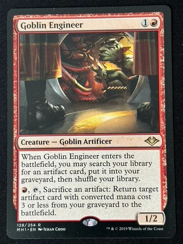 1x MTG Goblin Engineer - Modern Horizons (MH1) #128 - Magic the ...