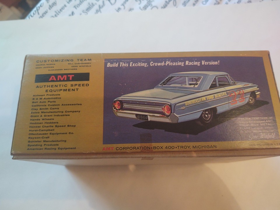 Model Car Kit AMT 1964 Ford Galaxy Hardtop Kit # 6124-200 | eBay