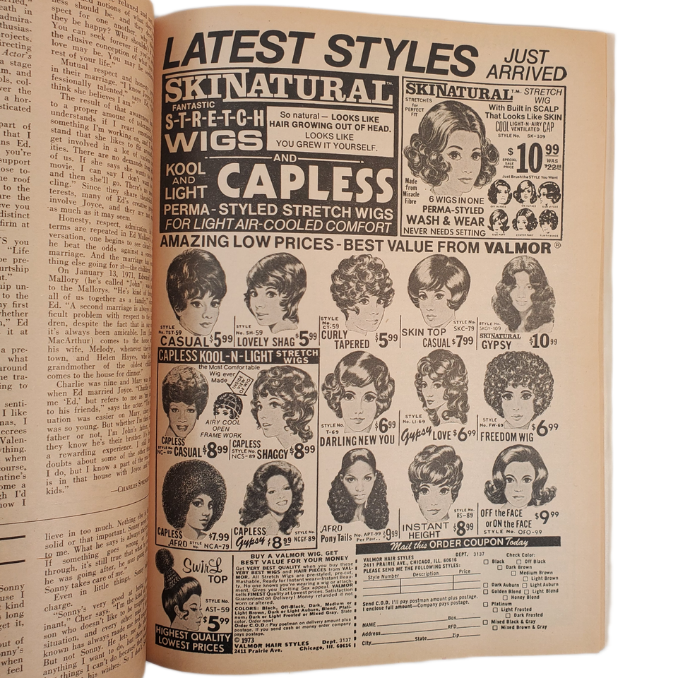 Vtg TV Radio Mirror Magazine July 1973. Sony & Cher, Doris Day, Flip ...