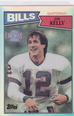 JIM KELLY Topps RP RC Buffalo Bills ROOKIE CARD Archives Reserve ...