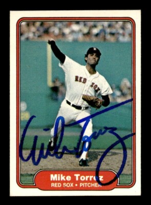 MIKE TORREZ SIGNED 1982 FLEER #310 ON-CARD AUTO - BOSTON RED SOX | eBay
