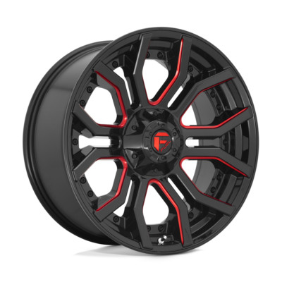 Set of 4 Fuel Off Road D712 RAGE Wheels 24X12 5X5.0/5.5 BLACK-RTTC ...