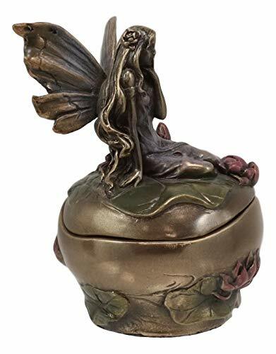 Beautiful Fairy Fae Trinket Jewelry Box Wishing Upon A Star Figurine ...