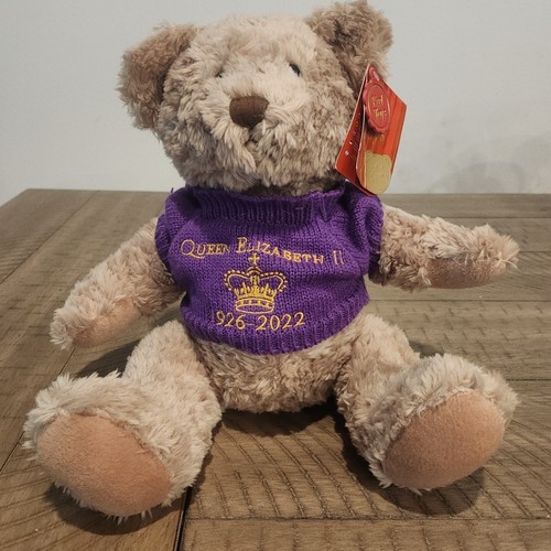 Keel Toys Queen Elizabeth II 1926-2022 Brown Teddy Bear Plush 11 ...