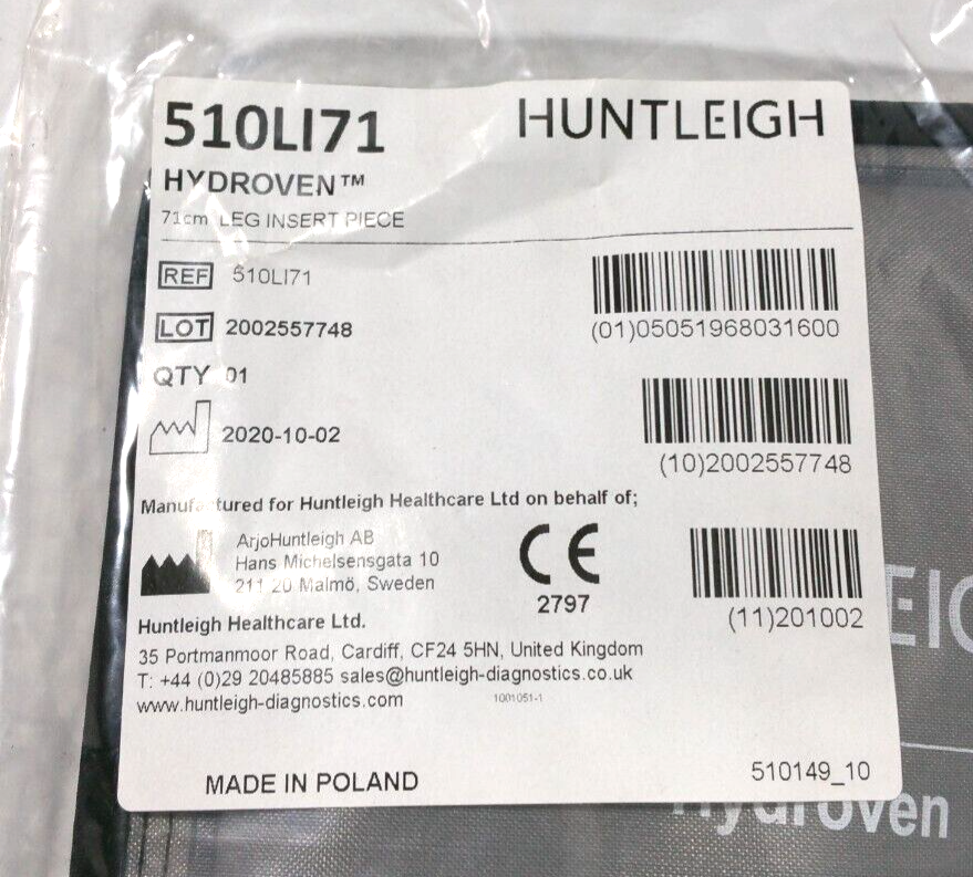 Huntleigh Hydroven Compression Garment Insert - Leg - 510LI71 - NEW | eBay