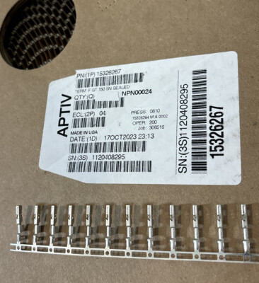 50 pcs APTIV DELPHI GT 150 15326267 3.5mm Female Sealed Terminals ...