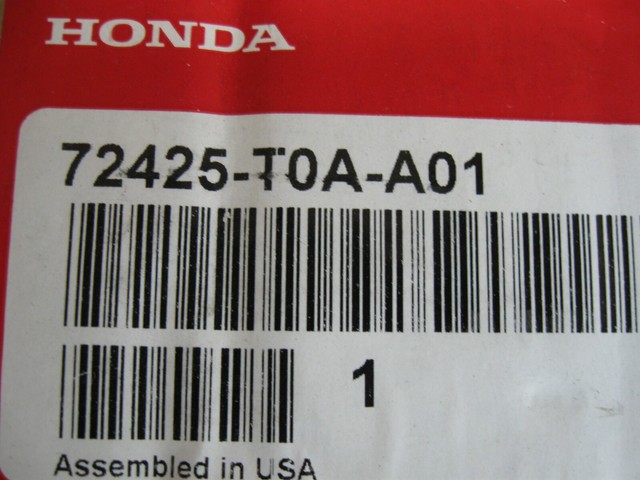 Honda 72425T0AA01 Genuine OEM Drip Molding for sale online | eBay
