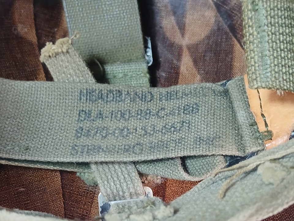 US Military M1 Steel Combat Helmet Liner Woodland Camouflage Cover | eBay