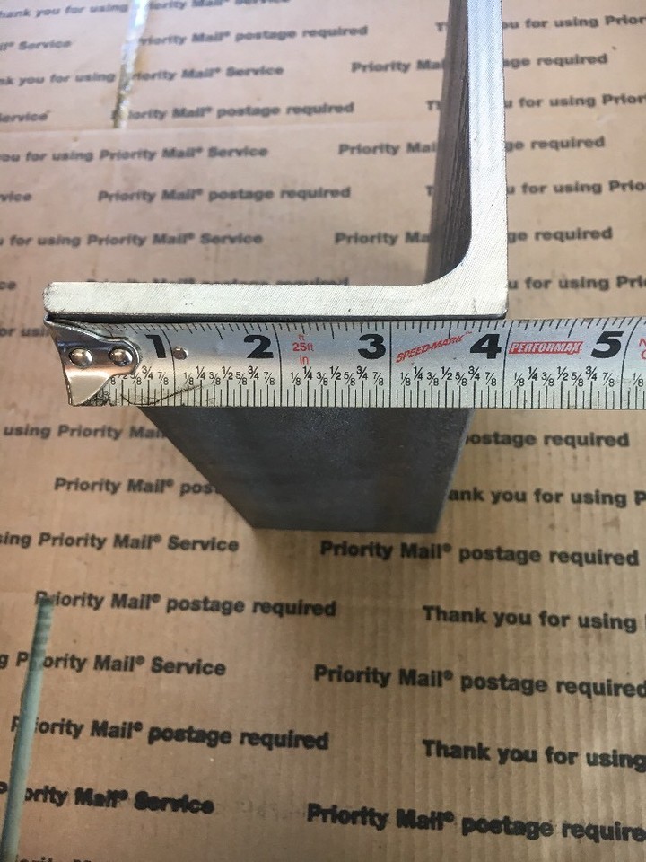 4 X 6 Steel Angle Iron 5/16" Thick 8" Long Bracing Brackets Welding ...