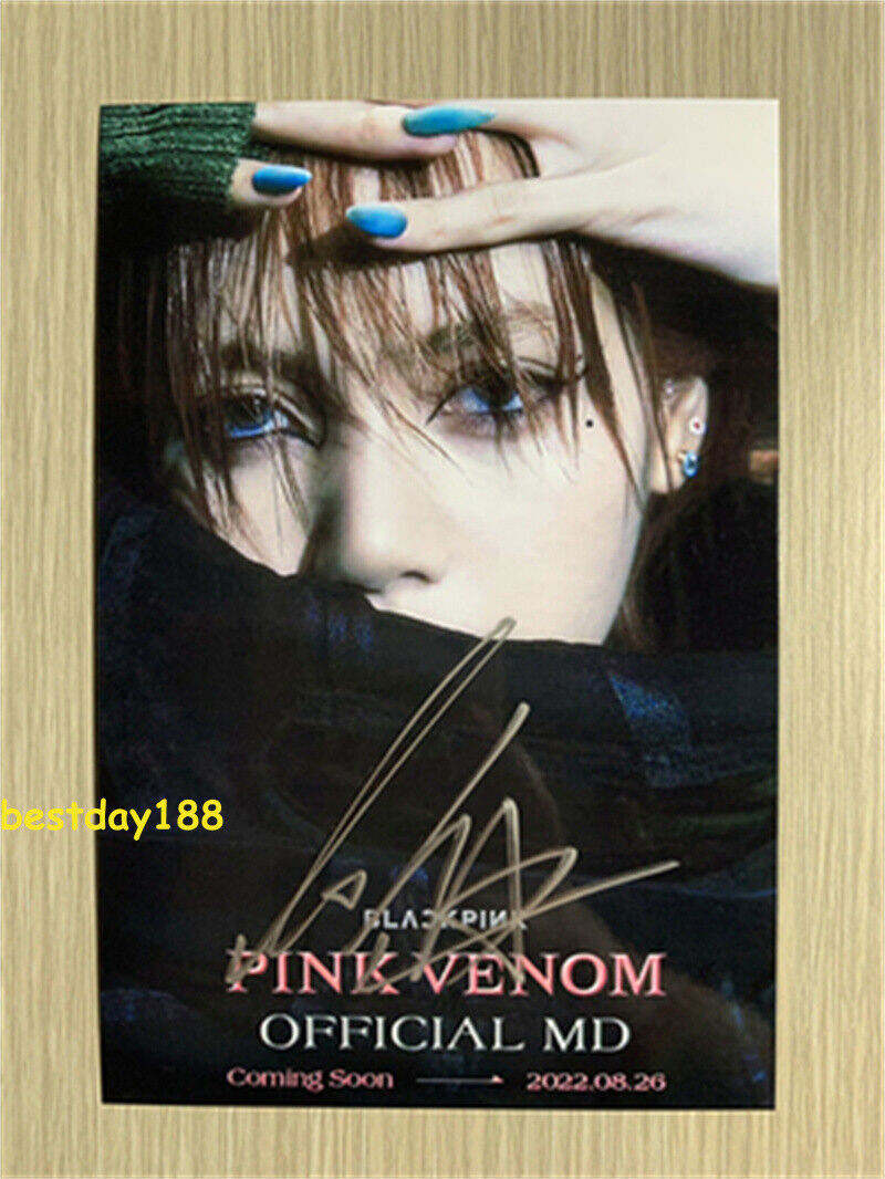 BLACKPINK LISA Hand Signed Photograph Autograph Photo Original 15.2cm × ...