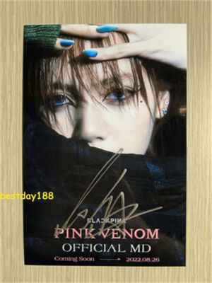 BLACKPINK LISA Hand Signed Photograph Autograph Photo Original 15.2cm × ...