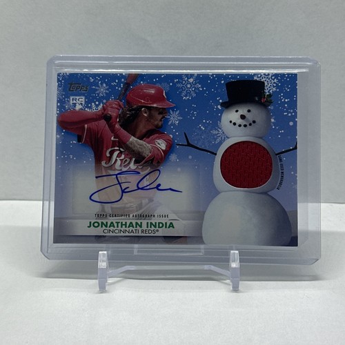 2021 Topps Holiday Jonathan India Rc Auto Relic /25 SSP Autograph ...