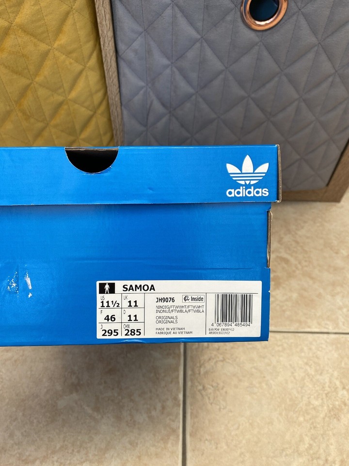 Adidas Originals Samoa Trainers Shoes Navy Blue White BNIB Size 11uk ...